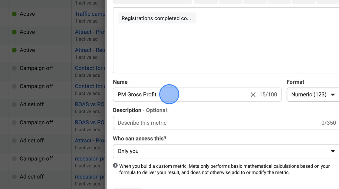 How to set up Meta integration and create custom columns