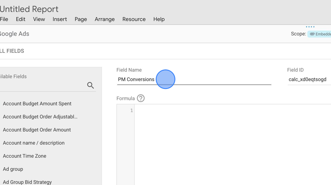 How to create custom fields in Looker Studio