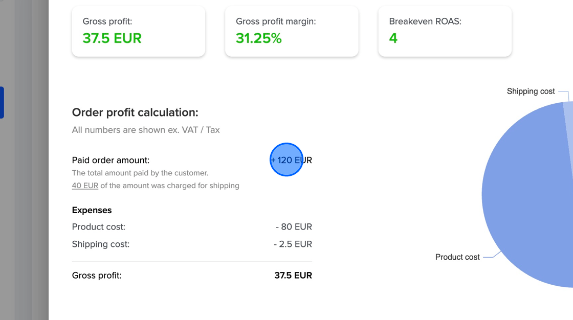 How to inspect an order in ProfitMetrics