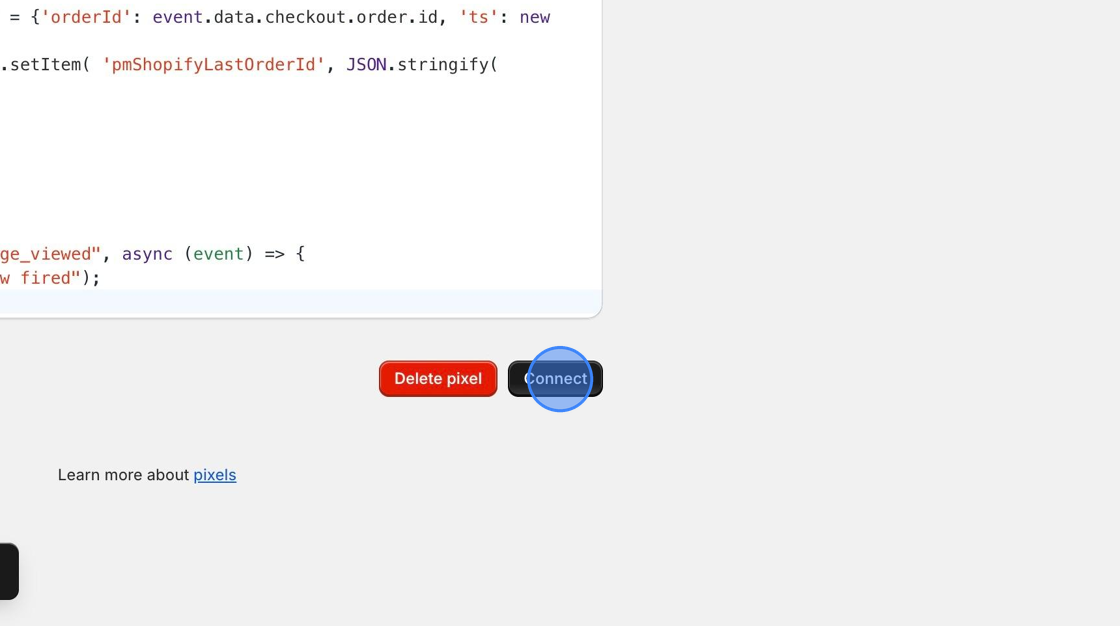 How to create a custom pixel for Meta in Shopify