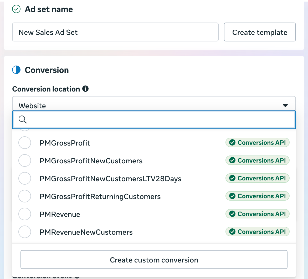 How to set up Custom columns in Meta Ads Conversion Booster